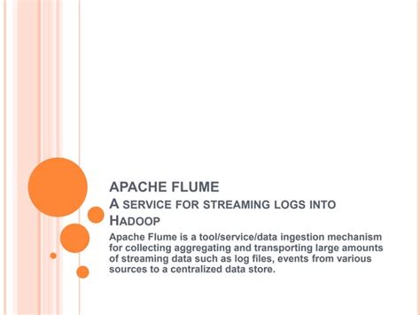 Apache Flume Ppt