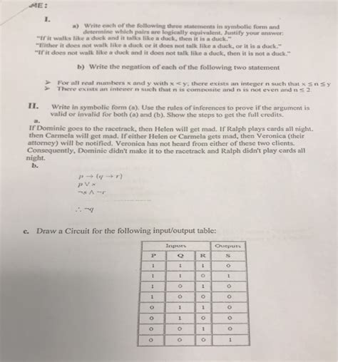 solved e a write each of the following three statements in