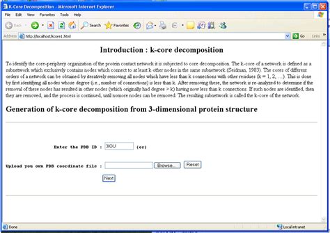 K Core Decomposition Online Server Example