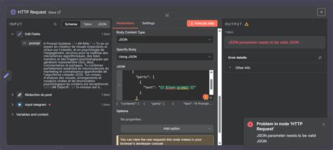 Json Parameter Needs To Be Valid Json On An Request Questions N8n Community