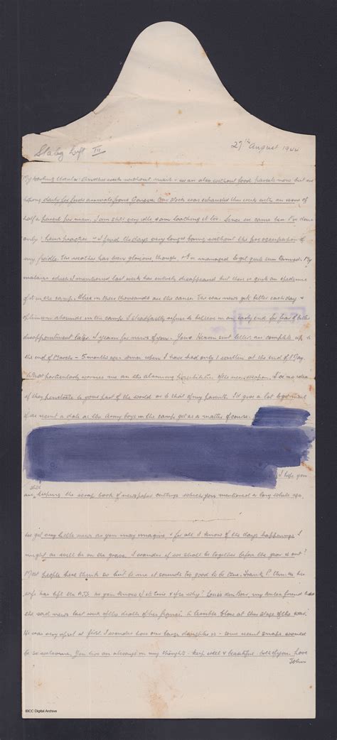 Letter From John Valentine To His Wife Ursula · Ibcc Digital Archive