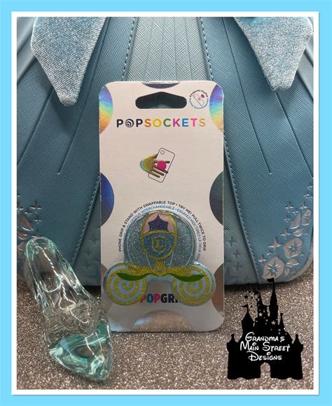 Cinderella Inspired Popsocket ®phone Gripbadge Reelkeychain Etsy