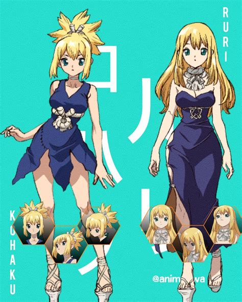 Kohaku And Ruri Dr Stone In 2025 Character Wallpaper Kohaku Character Design
