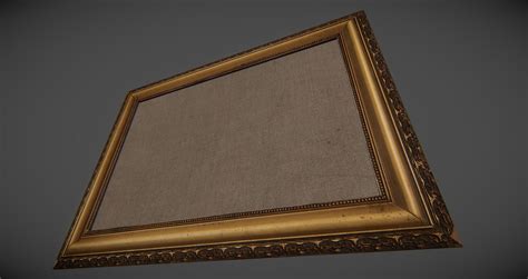 낮은 폴리 페인팅 프레임 오래 된 손상 3d 모델 15 Unknown Max 3ds Fbx Obj Free3d