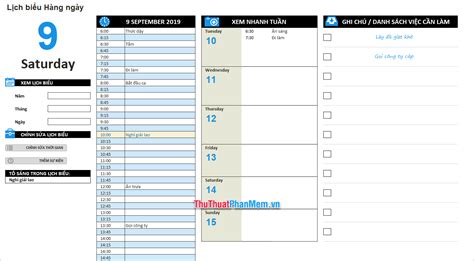 File quản lý công việc bằng Excel mới nhất
