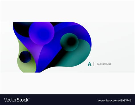 Geometric Round Shapes And Circles Abstract Vector Image