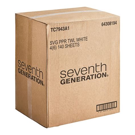 Seventh Generation 2 Ply Paper Towel Roll 140 Sheetsroll 24case
