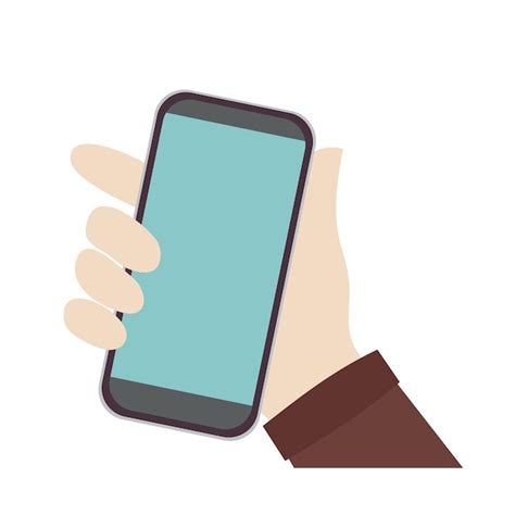 Premium Vector Hand Smartphone