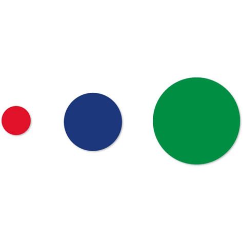 Synthetic Color Coding Circles United Ad Label