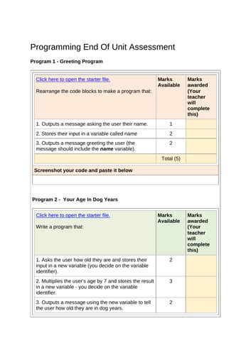 Edublocks Programming 5 Lesson Sow Teaching Resources