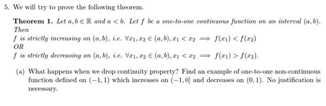 Solved We Will Try To Prove The Following Theorem Chegg