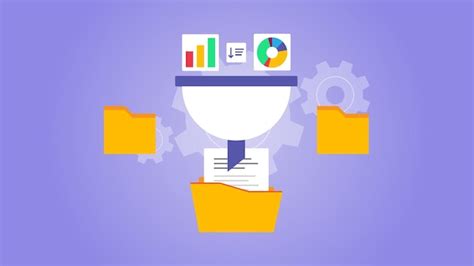 Premium Vector Powerful Sorting Vector Illustration Process Of Sorting Data And Inserting It