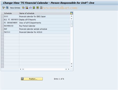 Obkv Sap Tcode C Fi Table T011e T011f Maintenance