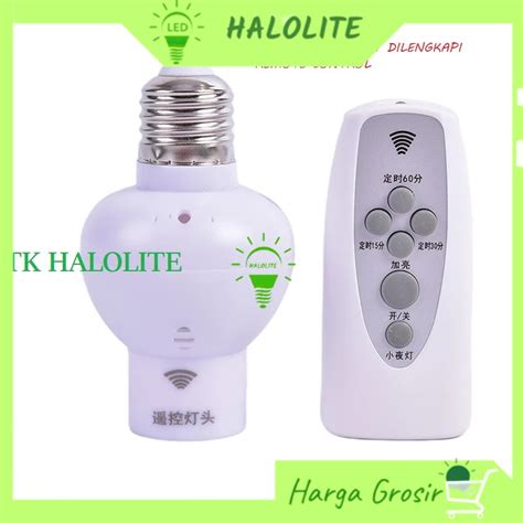 Jual Fitting Lampu E27 Wireless Dengan Sensor Suara Dan Remote Shopee Indonesia