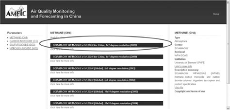 amfic wsdb page for sciamachy methane data download scientific diagram