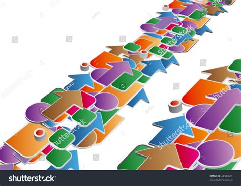 Path Arrows Stock Vector Royalty Free 74380681 Shutterstock