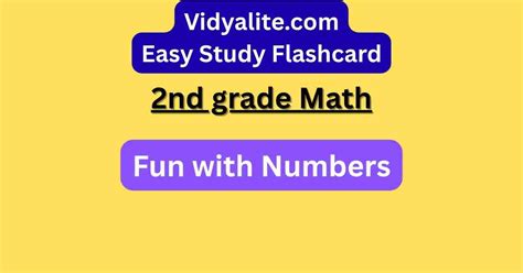 Easy Study Ncert 2nd Grade Math Flashcard Fun With Numbers For Cbse