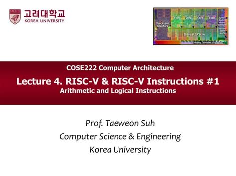 Ca Lec4 Riscv Instructions 1aaaaaaaaaapptx