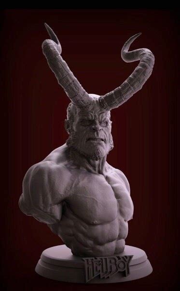 Hellboy Bust 3d Stl Digital Etsy Hellboy Bust 3d Stl Digital Etsy