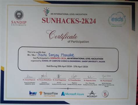 Prachi Marathe On Linkedin I Am Delightful To Share My Completion