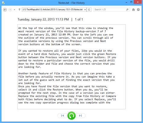 Screenshots Windows File History Updated TechRepublic