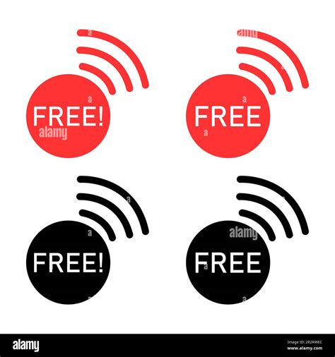 set of free web button sign promotion design label icon gratis