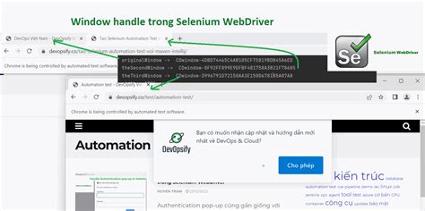 Xử Lý Nhiều Cửa Sổ Trong Selenium Webdriver