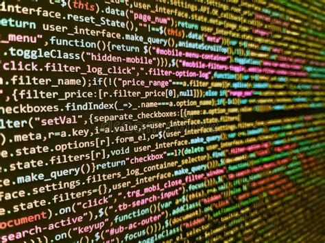 Developing Programming And Coding Technologies Abstract Screen Of Web