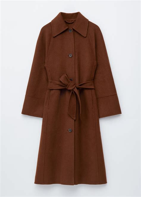 Tie Belt Wool Car Coat Brown Coats And Other Stories Us
