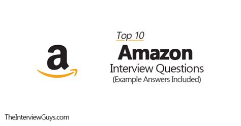 Top 10 Amazon Interview Questions Example Answers Included