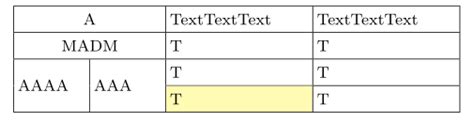 tables how to use multirow in multicolumn to merge a tabularx cell