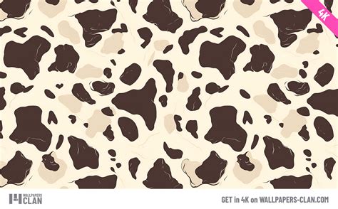 Brown Cow Print Pattern Desktop Wallpaper Download In Hd And 4k