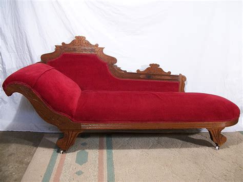 Antique 1800s Elegant Eastlake Fainting Couch Chaise Lounge Sofa