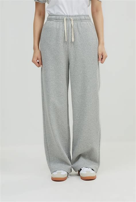 스파오 여성 프렌치테리 세미와이드 스웨트팬츠g 기모spmtd4tu24 위시버킷