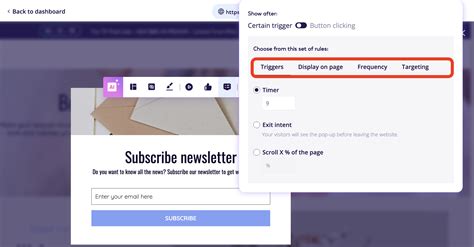 how do i add a pop up on the website hocoos knowledge base