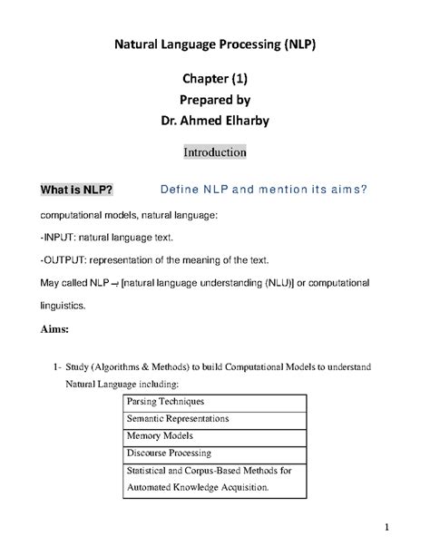 Nlp Book Chapter 1 Natural Language Processing Nlp Chapter