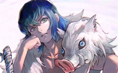 Inosuke Hashibira 4k Ultra Hd Demon Slayer Anime Wallpaper