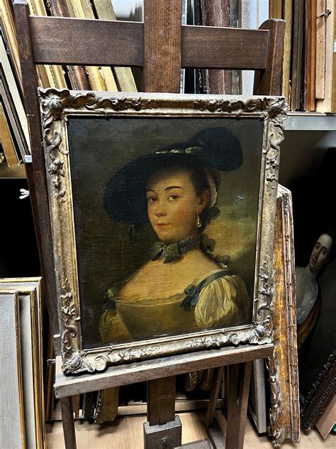 French 18th Century Very Fine 18th Century Aristocratic Portrait Of