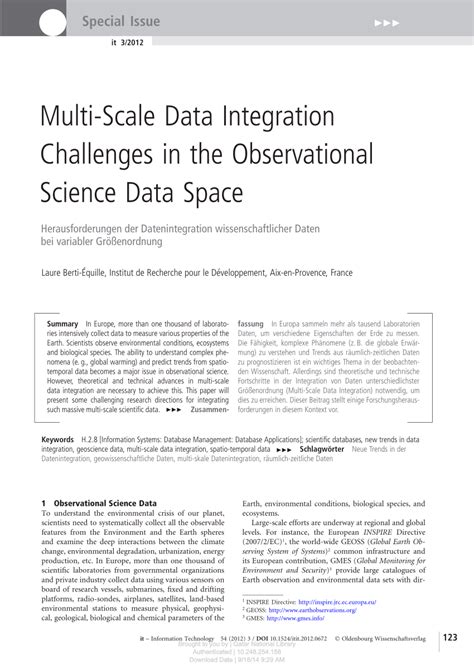 pdf multi scale data integration challenges in the open science data