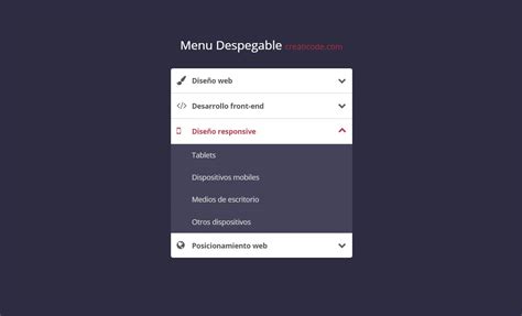 Accordion Menu