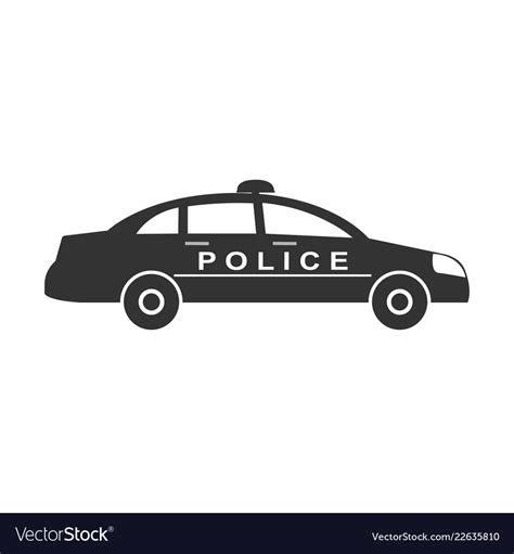 Police Car Designs For Black And White Car