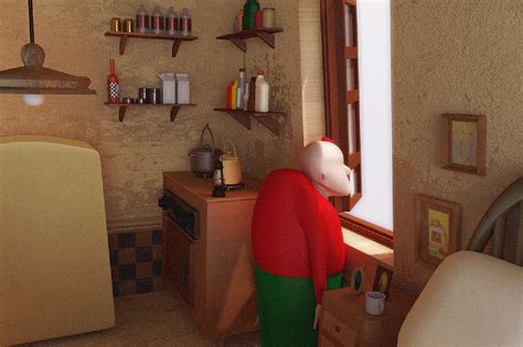 《回忆积木小屋》二维转三维练习 黄七 站酷zcool