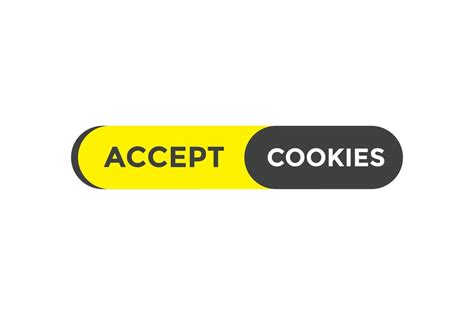 Accept Cookies Button Web Banner Templates Vector Illustration
