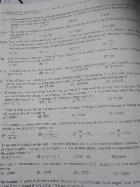 The Sum Of All The Four Digit Numbers Which Can Be Formed Usit A