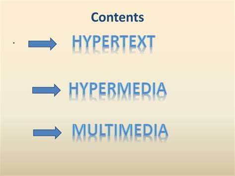 hypertext hypermedia and multimedia pptx