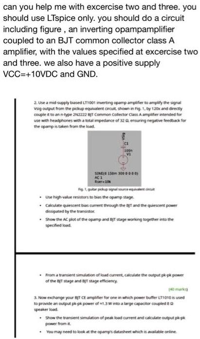 SOLVED Can You Help Me With The Exercises Below You Should Use Only VCC Volts And Use Only