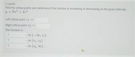 Solved Find The Critical Points And Determine If The Chegg