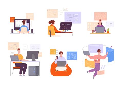 El Ingeniero De Código Trabaja El Software De Programación Codificador