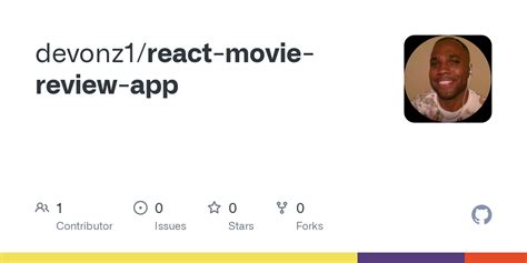 GitHub Devonz React Movie Review App