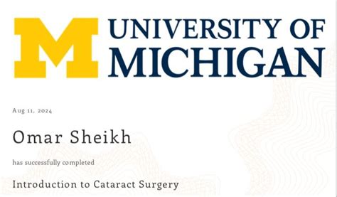 Omar Sheikh On Linkedin Ophthalmology Cataractsurgery